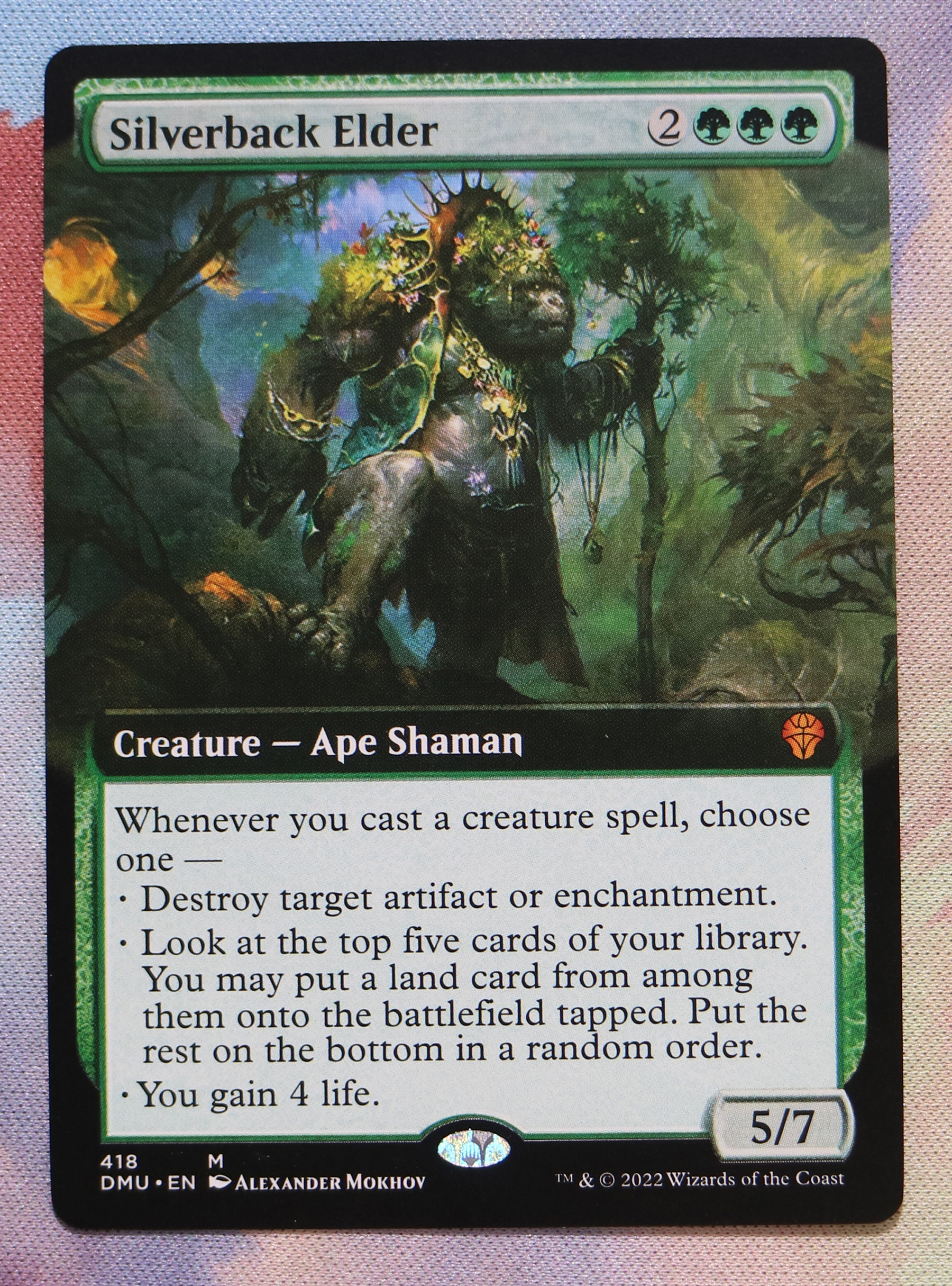 Silverback Elder #418 Dominaria United (DMU) hologram – Usea Magic Proxy