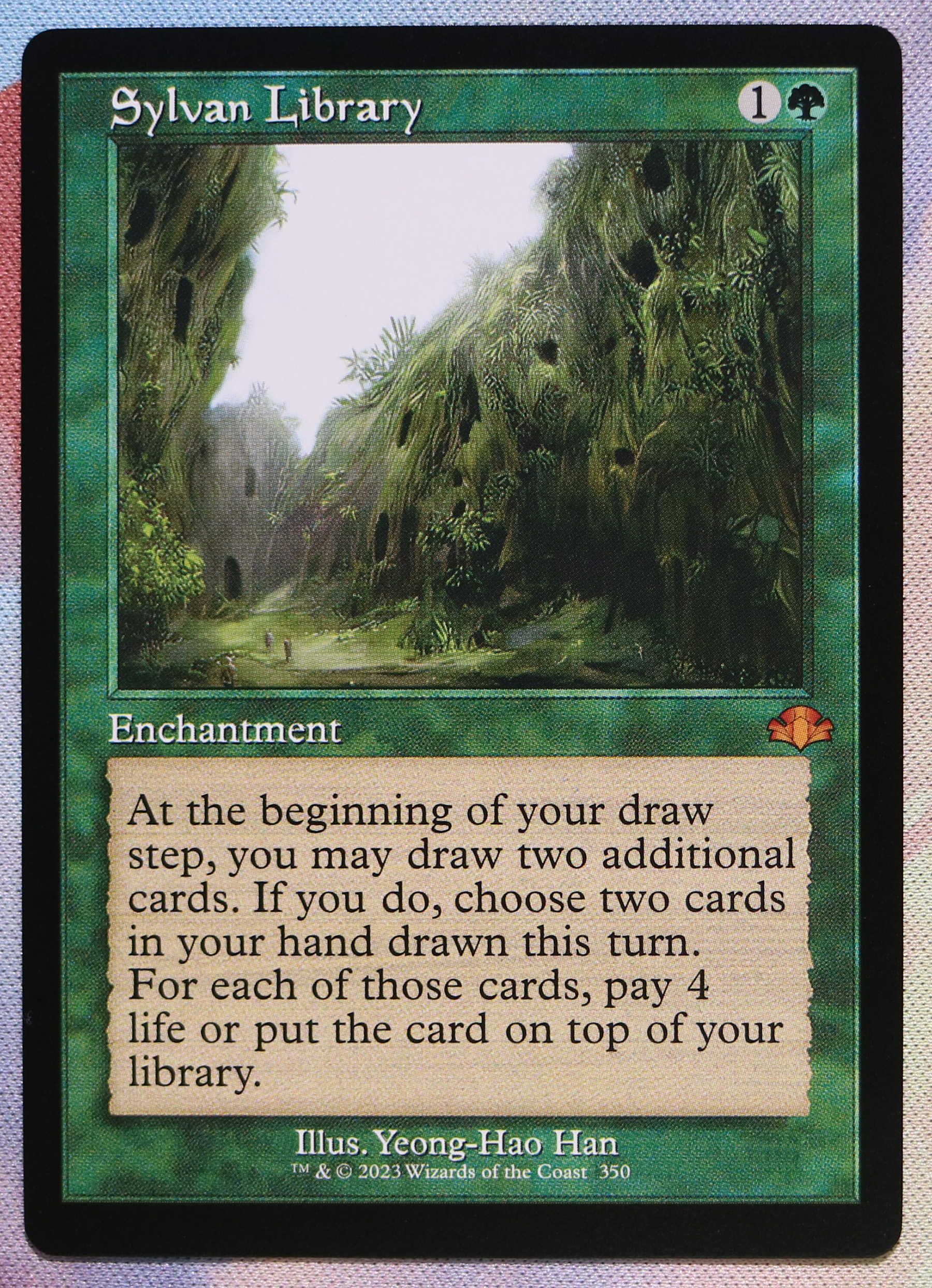 Sylvan Library #350 Dominaria Remastered (DMR) normal – Usea Magic Proxy