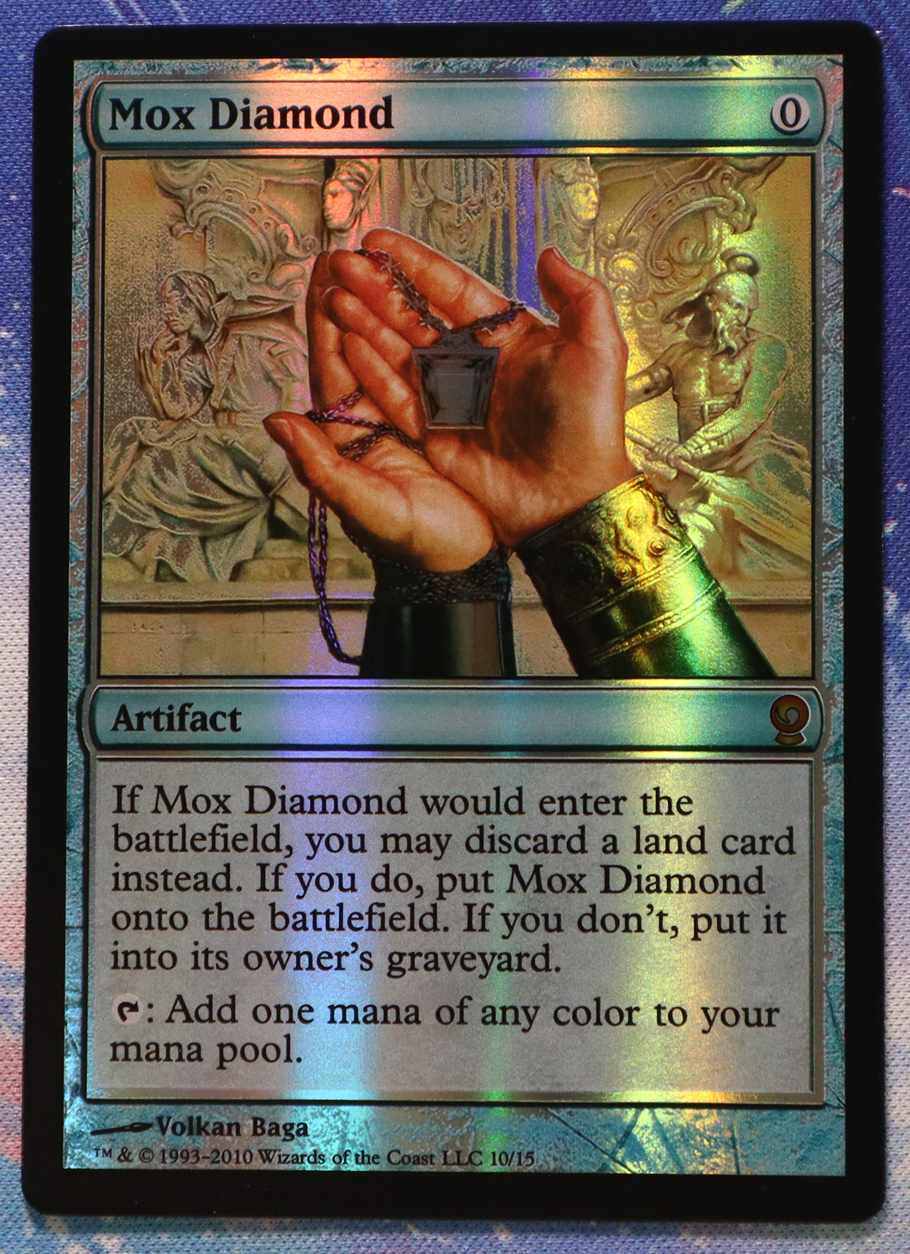 Mox Diamond From the Vault: Relics (V10) foil – Usea Magic Proxy